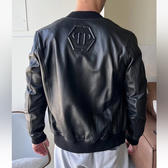 Philipp Plein | Jackets & Coats | Philipp Plein Mens Leather Bomber ...